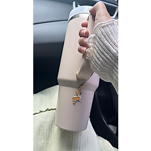 CIZULFY Charm for Stanley Cup Accessories, Cute Dog Charm for Stanley/Simple Modern/Yeti Cup with Handle, Stanley Cup Charms for Stanley Accessories.