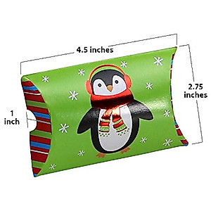 Iconikal Christmas Gift Card Pillow Boxes, 50-Count