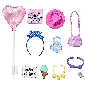 Barbie Storytelling Birthday Party Accessories Fashion Pack Playset ~ GHX36