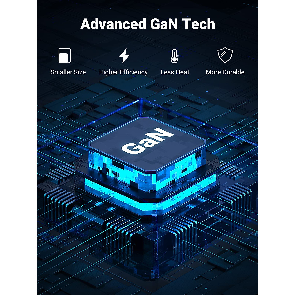 UGREEN 65W USB C Charger 4 Ports USB C Power Adapter GaN PD Fast Wall Charger Compatible with MacBook Pro/Air M2, Dell XPS 13, iPad Pro/Air, iPhone 15 Pro Max/14, Galaxy S23, Steam Deck, and More