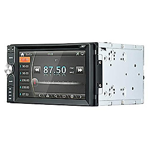 EZoneTronics Backup Camera Included + Double Din Car Stereo DVD/CD/AM/FM Player Radio Bluetooth Capacitive Touch Screen Support USB SD 1080P Multi Language Remote Control