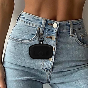 Geiomoo Leather Case Compatible with Sony WF-1000XM4, Soft Portable Protective Cover (Black)