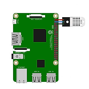 ICQUANZX 5PCS DHT22/AM2302 Digital Temperature and Humidity Sensor Module Temp Humidity Monitor 3Pins Module with Cable