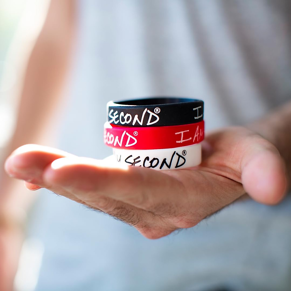 3-Pack I Am Second Youth/Petite Multi-Color Silicone Wristband Bundle