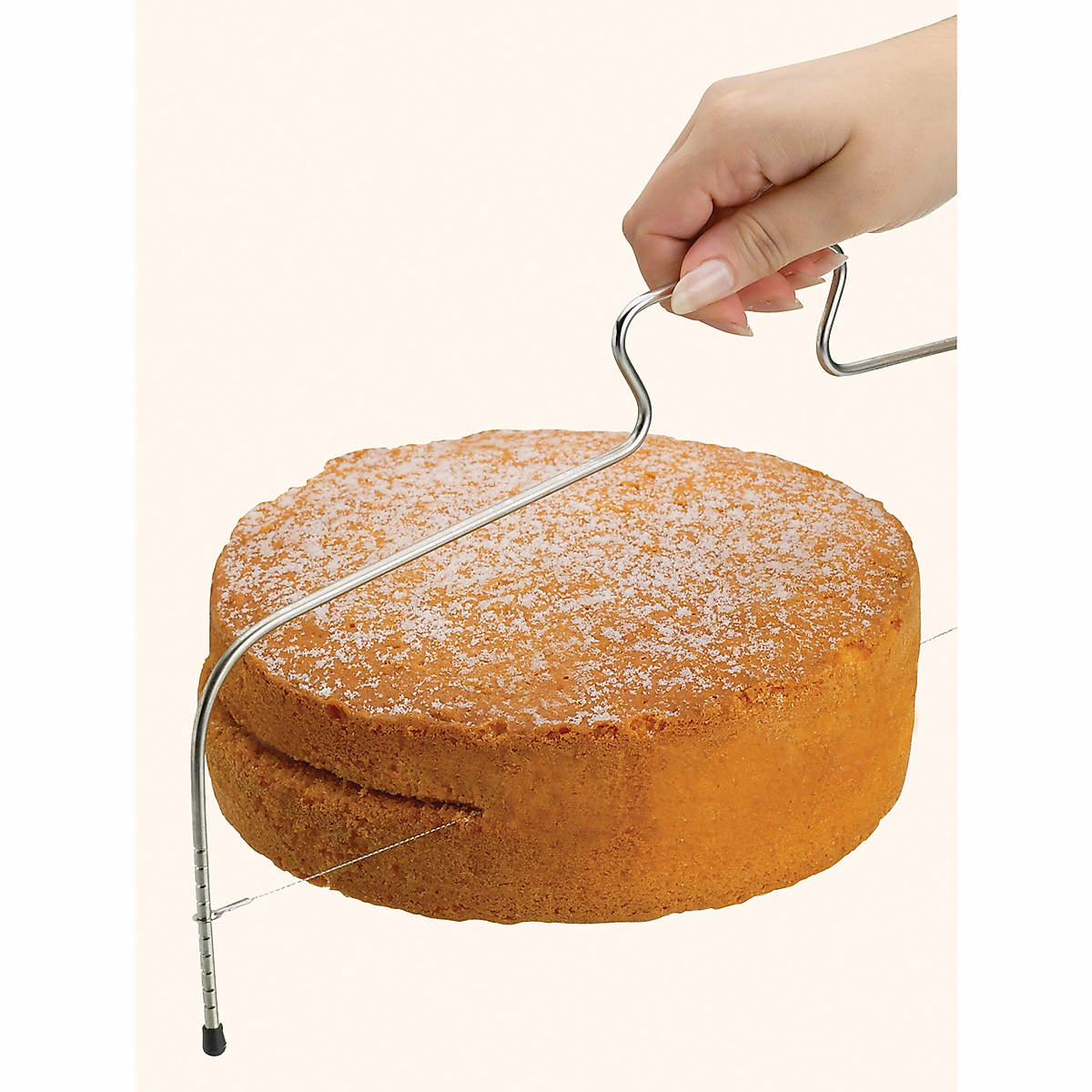 KitchenCraft Sweetly Does It Cake Leveller/Layer Cutter Wire, Carbon Steel, 40 cm