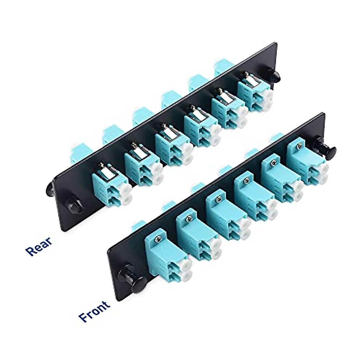 Cable Matters 12 Fibers OM4/OM3 Multimode Patch Panel with 6 x LC UPC Duplex Fiber Optic Adapters - LGX Compatible