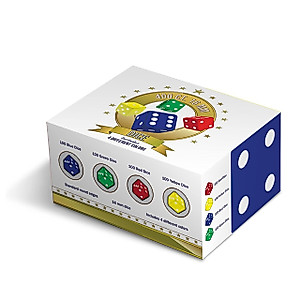 Brybelly 400 Count 16mm (Purple, Blue, Green, Red) Dice