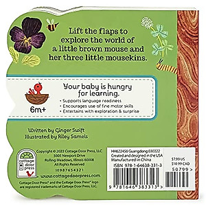 Little Brown Mouse - A Lift-a-Flap Board Book for Babies and Toddlers, Ages 1-4