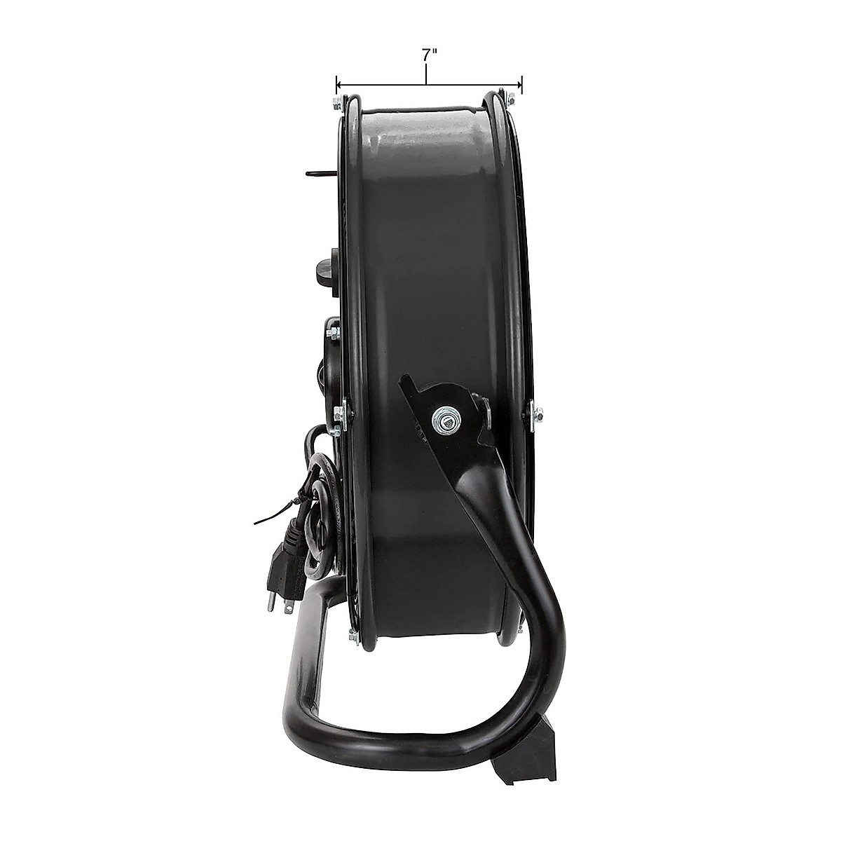 OEMTOOLS OEM24891 12” Tilting Workspace Fan, High Velocity Personal Fan, High Velocity Fan, Small Barrel Fan, Black