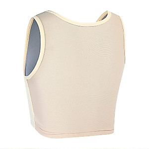 JARAZIN Chest Binder for Transgender Women Tomboy FTM Breast Binder Bra Pullover Tank Top (XX-Large, Nude)