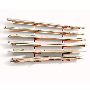 TWO BORA PBR-001 Wood Organizers & Lumber Storage Metal Racks 12 total levels