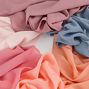 PeacePray Brown Matched Hijab and Undercap Set, Chiffon Muslim Head Scarf for Women, A Perfectly Decent Combination