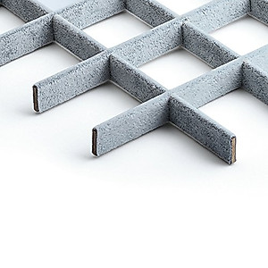 Oirlv 24 Grid Ice Velvet Jewelry Drawer Organizer Tray Stackable Jewelry Trays Removable Dividers for Rings Earring Storage Display