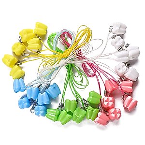 30 Pcs Lost Teeth Saver Necklace Baby Milk Tooth Storage Box Tooth Necklace for Lost Teeth Organizer Baby Teeth Saver Box Tooth Fairy Bag Toddler Teeth Case with Necklace Case