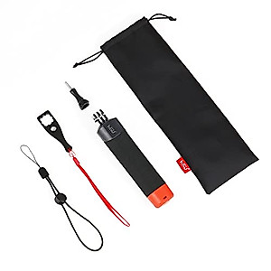 HSU Floating Hand Grip Waterproof Monopod Compatible with GoPro Hero 11/10 Black/Hero 9 Black, Handle Mount for Hero 8/7/6/5/4/ AKASO Campark Osmo Action Camera/Xiao Yi Action Camera