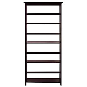 Casual Home Mission Style 5-Shelf Bookcase, Espresso