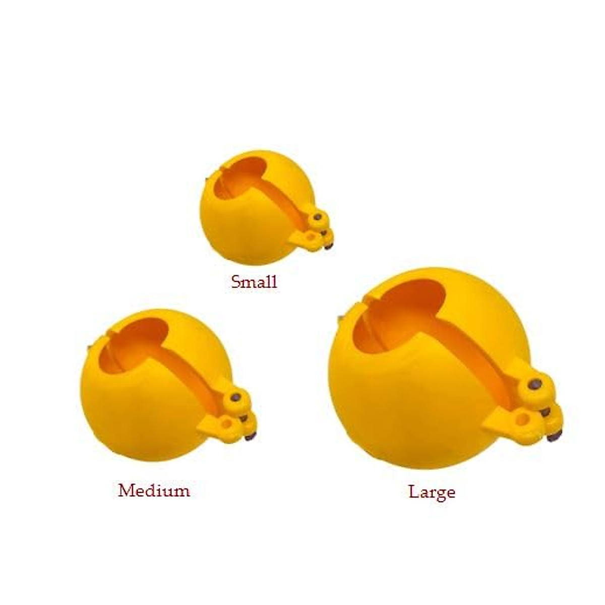 Garden Of Arts Ladoo Maker Mold Plastic Set of 3 in Three Sizes 1,2 and 3 No. Ladu Maker Mould Sancha for Ganpati Diwali Janmashtmi and Other Festival for Indian Mithai