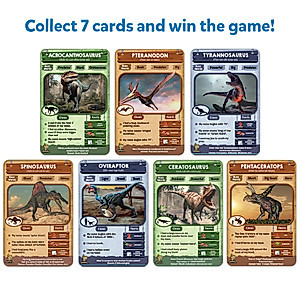 Skillmatics Card Game - Guess in 10 Dinosaurs, Perfect for Boys, Girls, Kids, and Families Who Love Toys, Board Games, Gifts for Ages 8, 9, 10 & Up