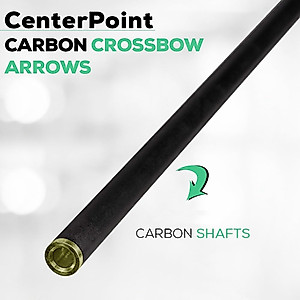 CenterPoint Archery AXCCA203PK Premium .003-Carbon Crossbow Arrows With Lighted Half-Moon Nocks