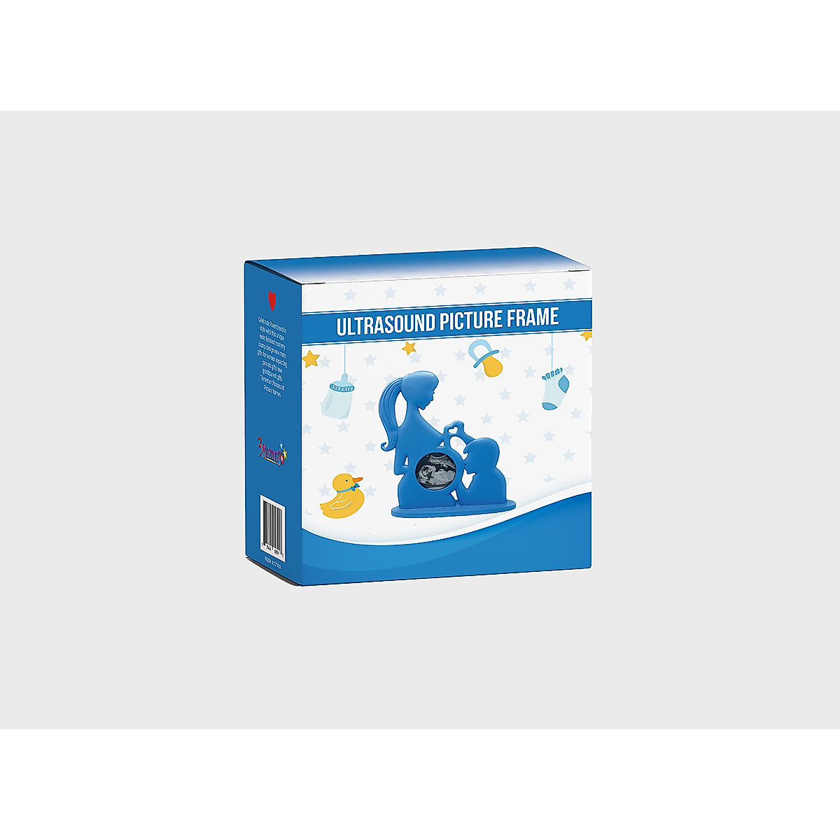 3MAZINGS Ultrasound Picture Frame Sonogram Frames Pregnancy Must Haves Gifts for Expecting Dad's, Baby Announcements, Baby Room Decor, Gender Reveal Gifts, Pregnant Mom Gift (Blue)