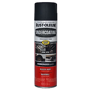 15 oz Rust-Oleum Brands 248657 Black Automotive Rubberized Undercoating Pack of 6