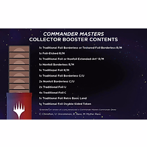 Magic: The Gathering Commander Masters Collector Booster (15 Cards)