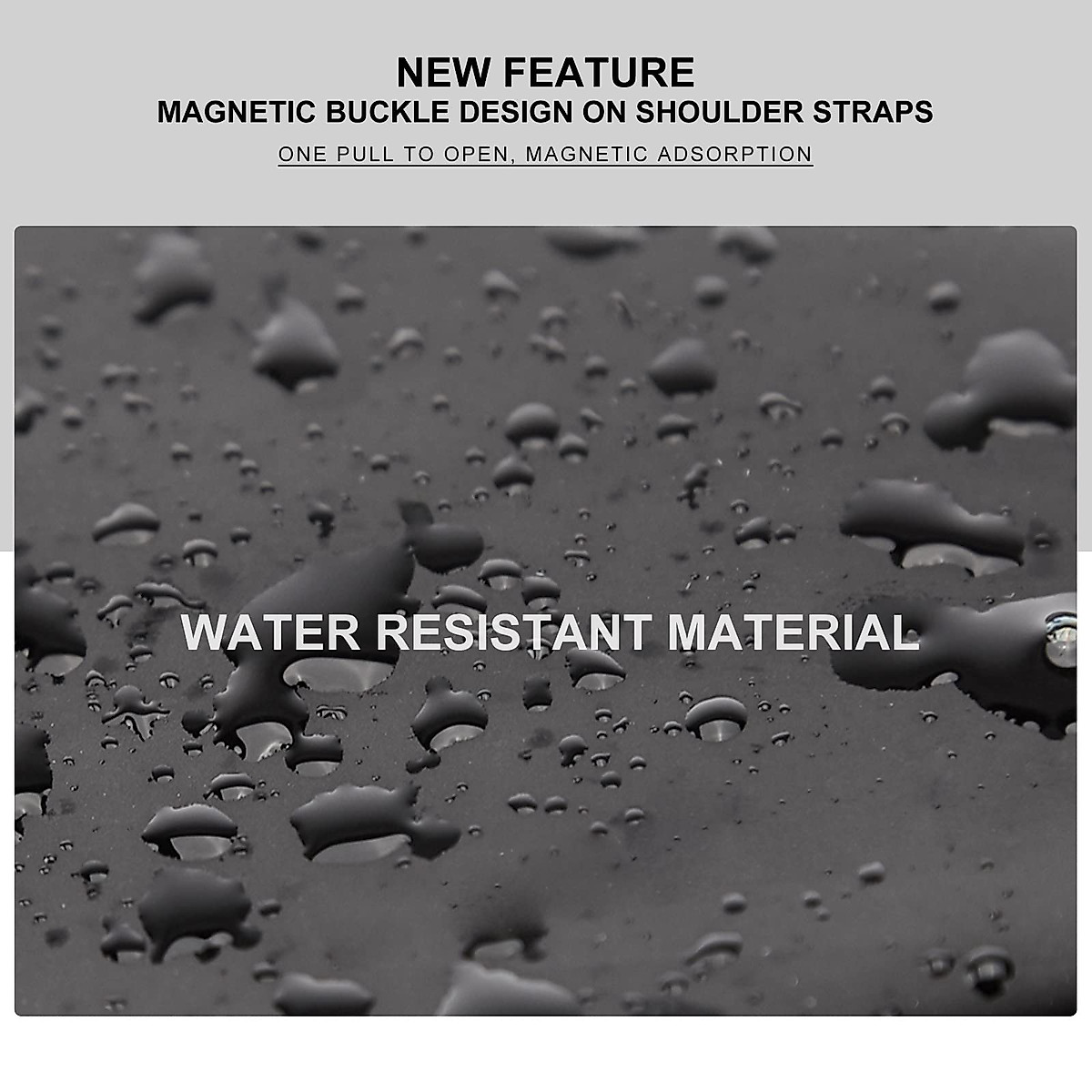 Anti-Theft Waterproof Crossbody Sling Bag for Men Women,Small Backpack One Shoulder Bag,Chest Bag Sling Backpack with USB Charger and Magnetic straps buckle,Black