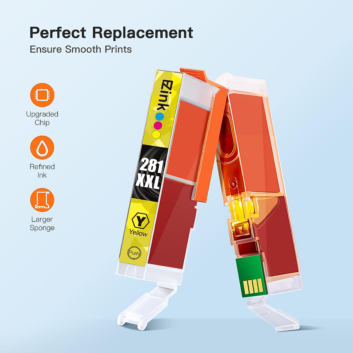 E-Z Ink (TM) Compatible Ink Cartridge Replacement for Canon PGI-280XXL CLI-281XXL to use with PIXMA TR7520 TR8520 TS6120 TS6220 TS6320 TS8120 TS8220 TS9120 TS9520 TS9521C Printer (15 Pack)