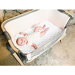 Bassinet Bed Sheets – Premium Bassinet Fitted Sheet for Halo, Mika Micky, Maxi COSI & Others - 4 Pack 100% Jersey Knit - Bassinet Bedding for Standard Size Oval or Halo Bassinet Pads for Boys & Girls