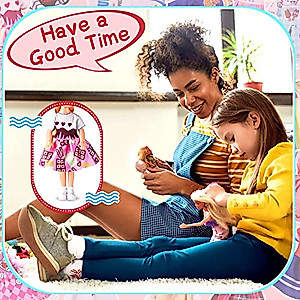 16 Pcs Girl Doll Clothes Lovely Outfits Mini Doll Clothes 6 Inch Dolls Clothes and Accessories for Kids Birthday Outfit (Girls)