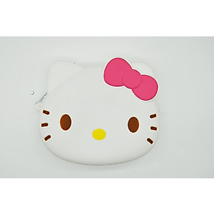 Kitty Cat Purse with Adjustable Lanyard And Stickers, Zipper Kitty Cat Wallet Kuluomi Crossbody Bag Shoulder Bag Coin Pouch Sanlio Accessories for Women