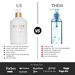 L'AVANT Collective High Performing Dish Soap | Plant-Based Ingredients & High Performing Formula | Fresh Linen Scent | Reusable Glass Bottle I 16 FL oz/473 mL