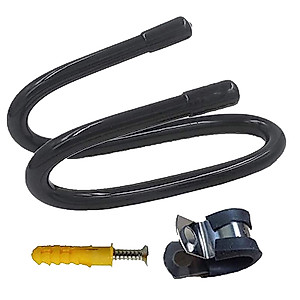 Pmsanzay Universal Design Wall-Mounted Rack - Adjustable Wall and Door Rack, Organizer, Hanger, Holder, Free Standing Rack Stand, Storage Clip for All Skateboard and Longboard - Metal Flexible Rack