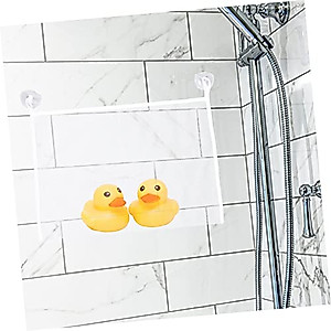 TOYANDONA 5 Sets Bathroom Storage Bag Toddler Bathtub Baby Bath Toys Infant Toy Baby Bathtub Toys Bag Shower Toy Bag with Sucker Bath Toy Storage Bag Polyester White Toy Organizer Mesh Bag