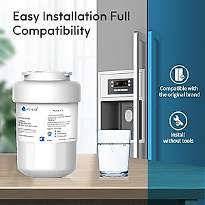 Lifefilter Replacement for MWF Refrigerator Water Filters, MWFP, HDX FMG-1, MWFA, GWF, GSE25GSHECSS, WFC1201, RWF1060, 197D6321P006, 9991, PC75009（3 Pack)
