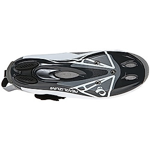PEARL IZUMI Women's W Tri Fly V Carbon W/b Tri Cycling Shoe, White/Black, 40 EU/8.4 B US