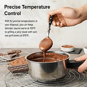 Nuwave Pro Chef Induction Cooktop, Portable, Large 8” Heating Coil, Temp Settings from 100°F - 575°F, Perfect for Commercial & Professional Settings, NSF-Certified, Shatter-Proof Ceramic Glass Surface