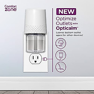 Comfort Zone Cat Calming Diffuser Starter Kit: 1 Diffuser & 2 Refills; Pheromones to Reduce Stress, Spraying & Scratching