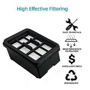 Kospetsin Replacement Parts Brush Roll and HF3 3649A Vacuum Filters Compatible with Bissell Crosswave Vacuum Cleaner ï¼ˆ2 Multi-Surface Brush Roller+2 Hepa Filter, Gray