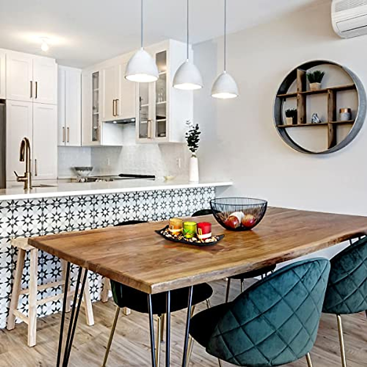 LETINE Candle Holders Set Fit in LED Lights. Centerpieces for Coffee Table, Bathroom Decor. Decorations for Farmhouse & Modern Style Bed Room for Women, Men