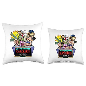 JEFF DUNHAM Sunrise, FL (2023) Throw Pillow, 16x16, Multicolor