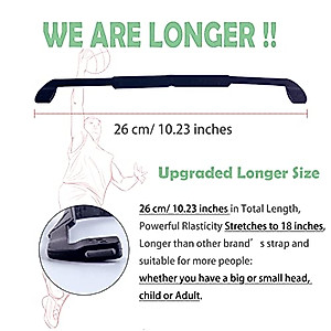 UPIONIC Eyeglass Strap Eyewear Retainers, Silicone Glasses strap, Non-slip Elastic Sports Straps for Men, Women, Kids, Sunglasses Straps,3Pcs,Clear