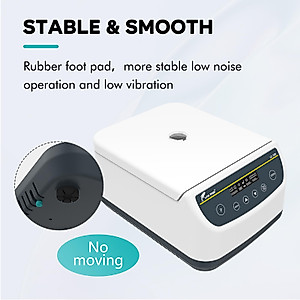 LAB FISH Laboratory Centrifuge Machine 2ml/5ml/10ml/15ml/50ml Lab Test Tubes | Low Speed Control 500-4000r/min,Max 2146xg | Store 9 Programs W/Timer 30sec-99min
