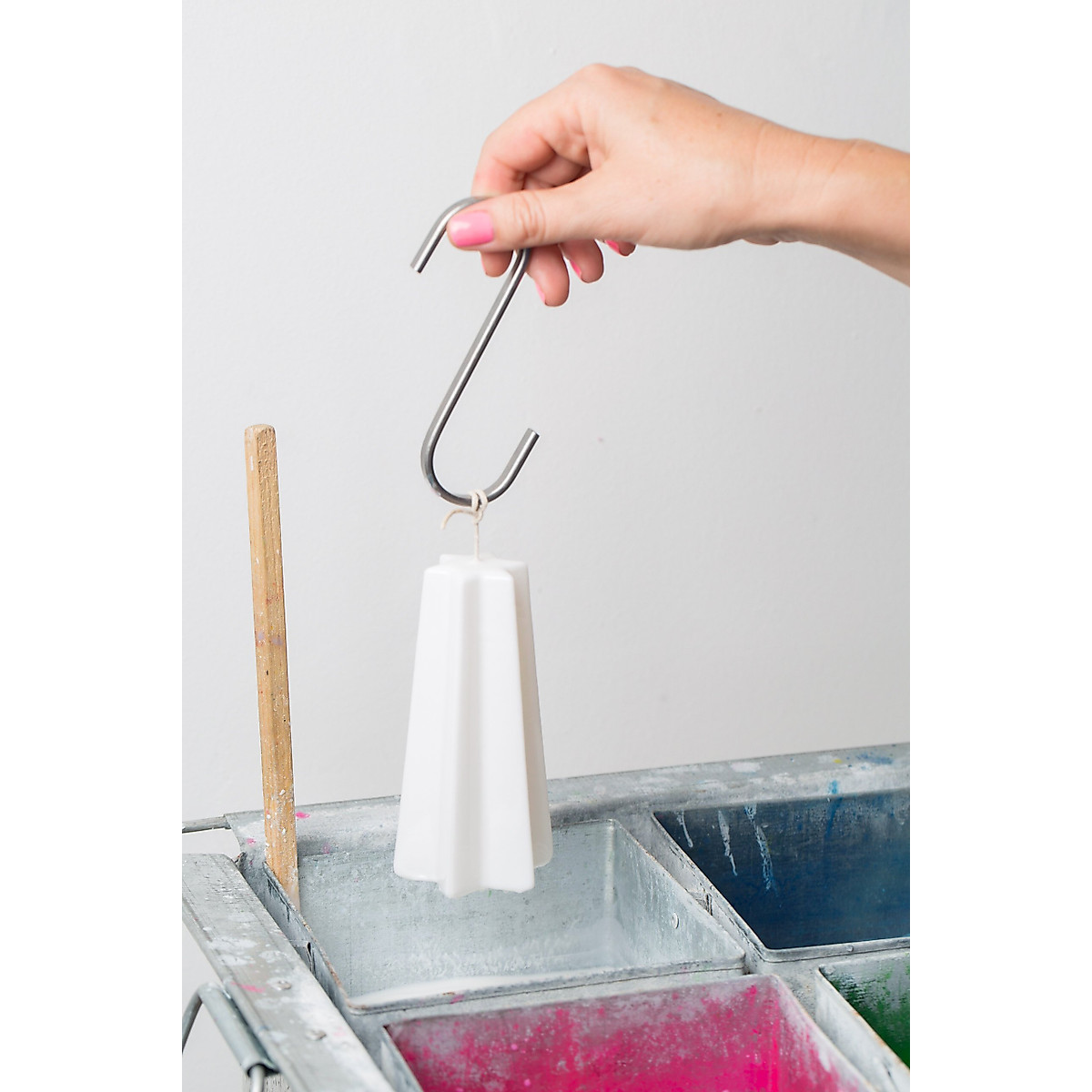 EveCandles Handmade Shabbat Candles - 3-Wick Long Burning Havdalah Candle, Decorative Jewish Kosher Carved Candles, Luxury Candles for Home Decor, Unique Gift Candles for Women and Men - Rainbow