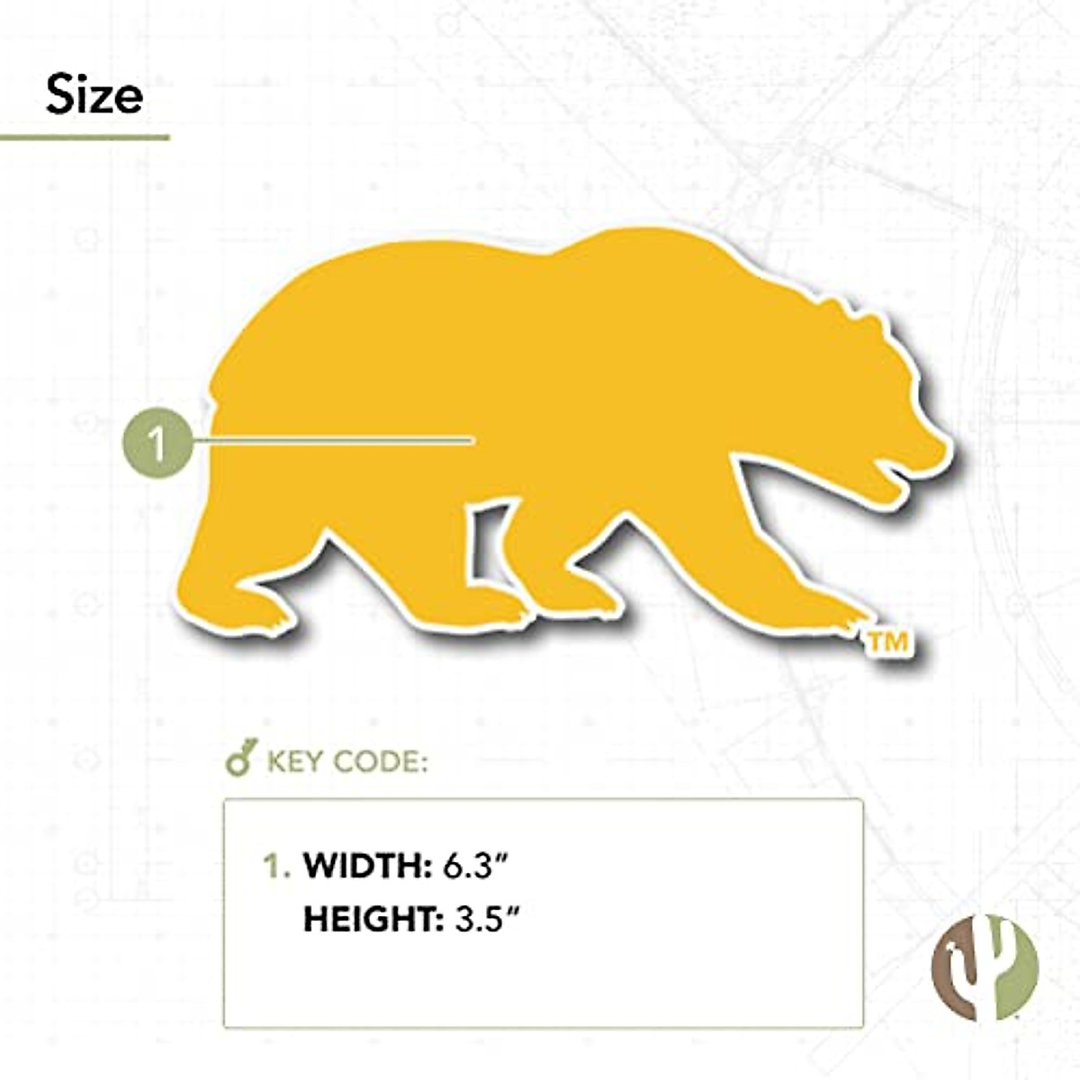 Berkeley University of California Golden Bears Cal UC Golden Bears Cal UC Vinyl Decal Laptop Water Bottle Car Scrapbook Sticker (IND 00008a)