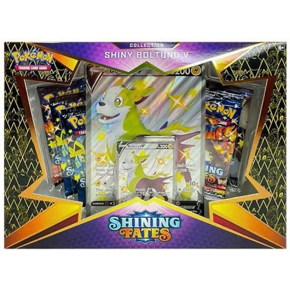 Pokemon TCG Shining Fates Shiny Boltund V Collection Box