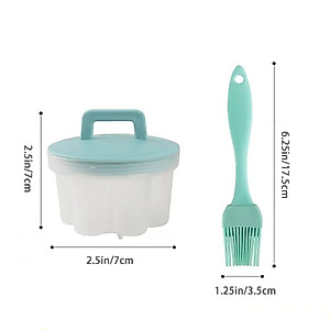 Egg Poacher - Hard Boiled Eggs without the Shell 5 Pcs Egg Poacher for Hard Boiled Eggs Non-stick Egg Cooker