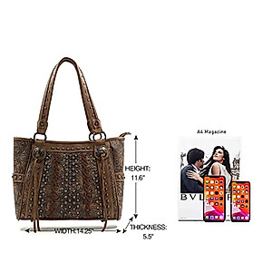 Montana West Leather Tote Bag Sugar Skull Handbag Shoulder Bag For Women ABZ-G017WBR