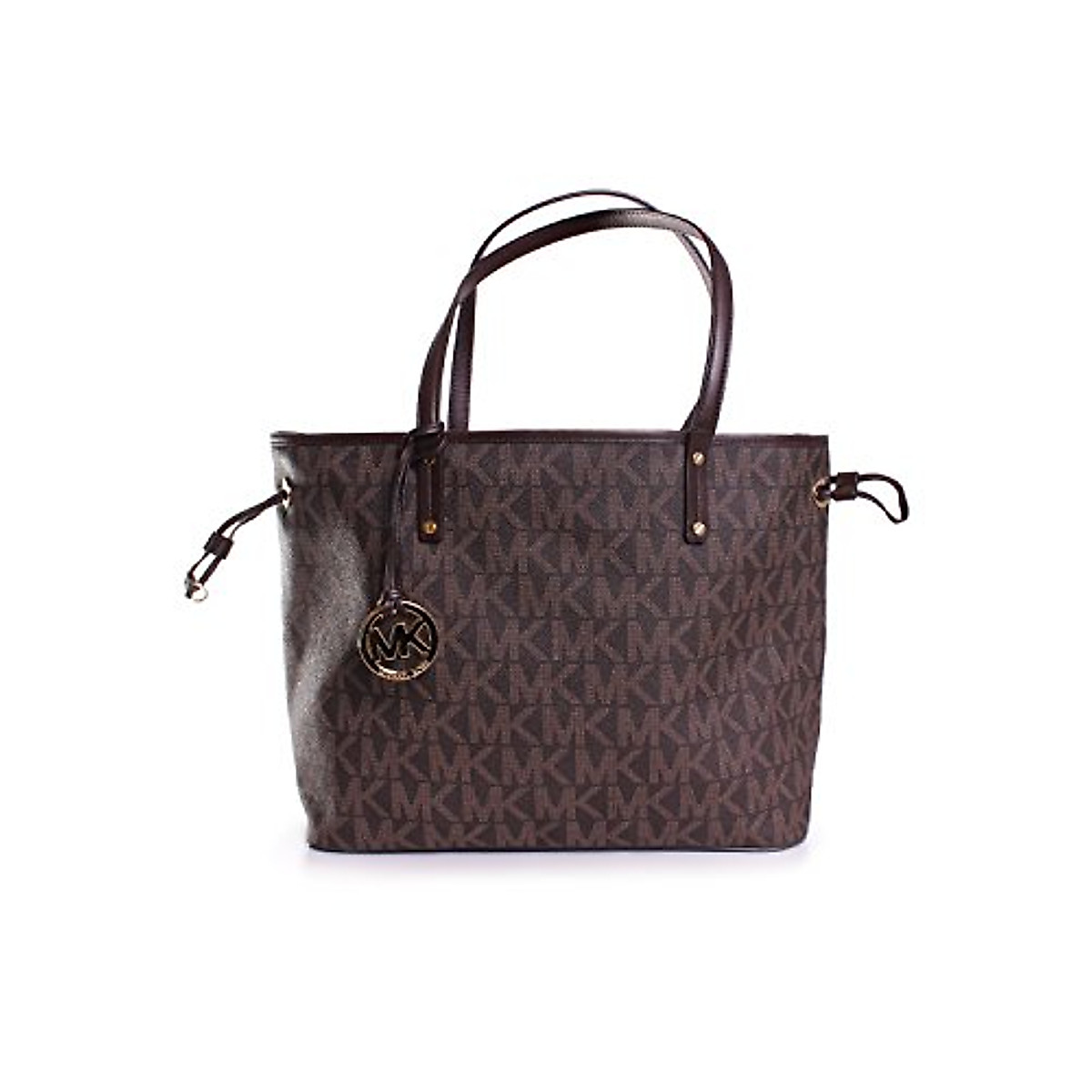 NEW AUTHENTIC MICHAEL KORS JET SET LARGE REVERSIBLE TOTE (Brown/Sand)