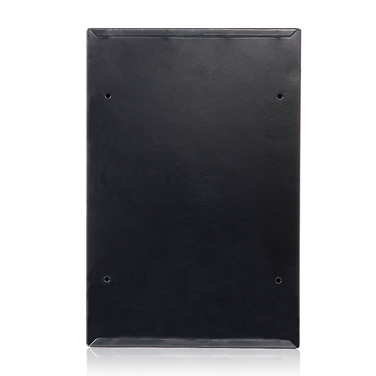 Locking Mailboxes Wall Mounted Vertical – Jssmst Key Lock Drop Mail Box Medium Capacity Galvanized Steel Cover Rust-Proof Metal Post Box, 12.6 x 8.5 x 3.4 Inch, Black, SM-0601L
